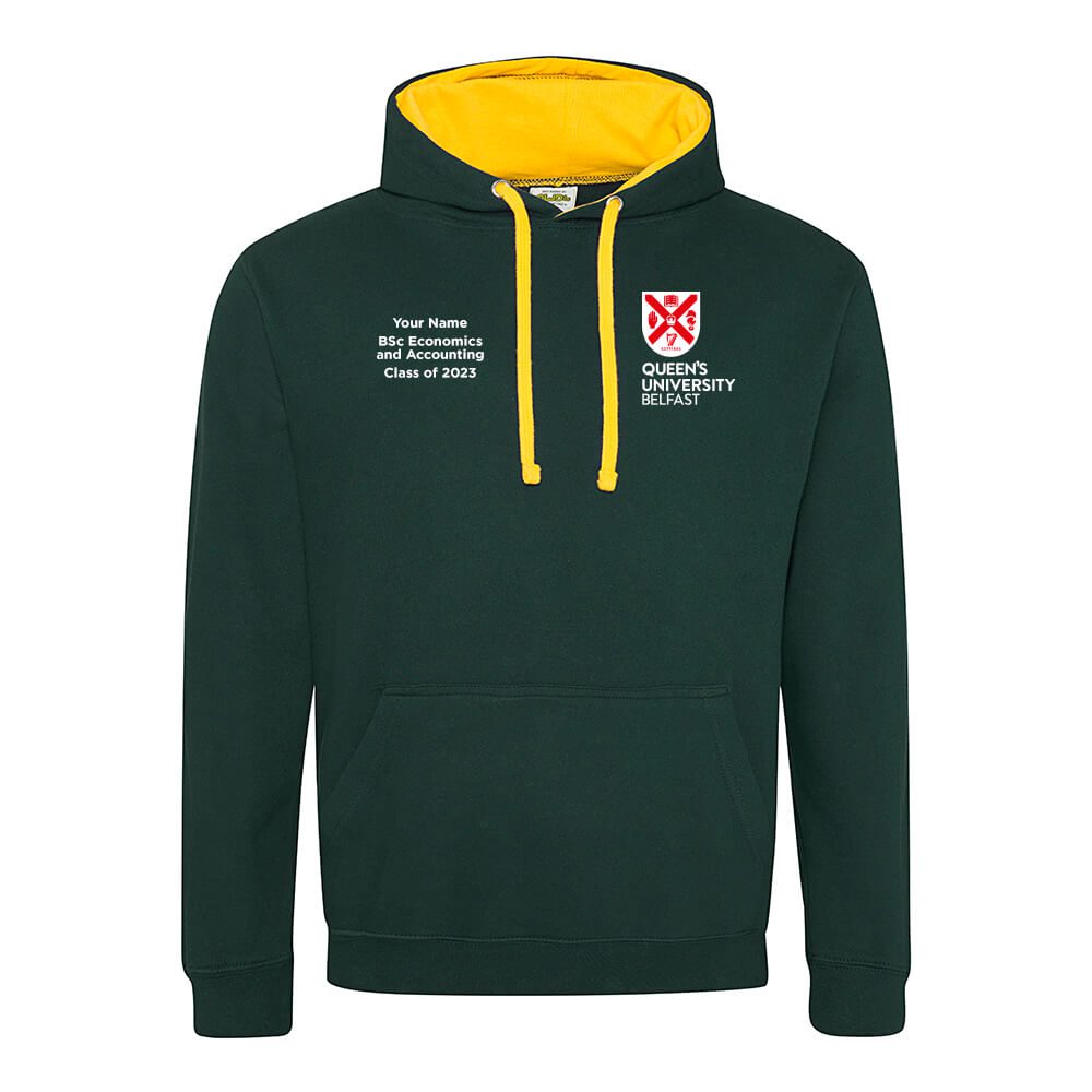 QUB Contrast Hoodie - Leavers 23 - Nettl of Lurgan
